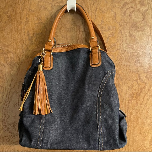 Cato | Bags | Cato Denim Tote With Tassle Dual Handles | Poshmark